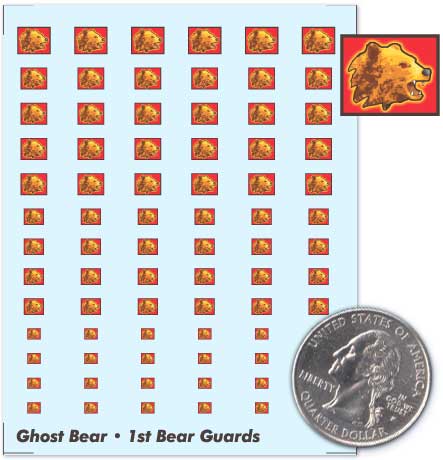 Battletech - Decals - Clan - Ghost Bear - 1st Bear Guards – Stone Monkey