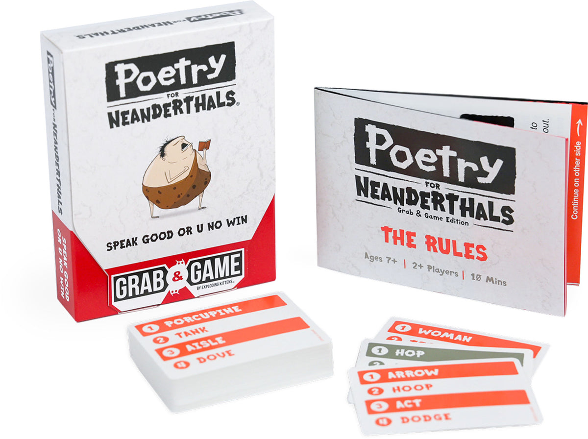 Poetry For Neanderthals - Grab & Game (by Exploding Kittens) – Stone Monkey