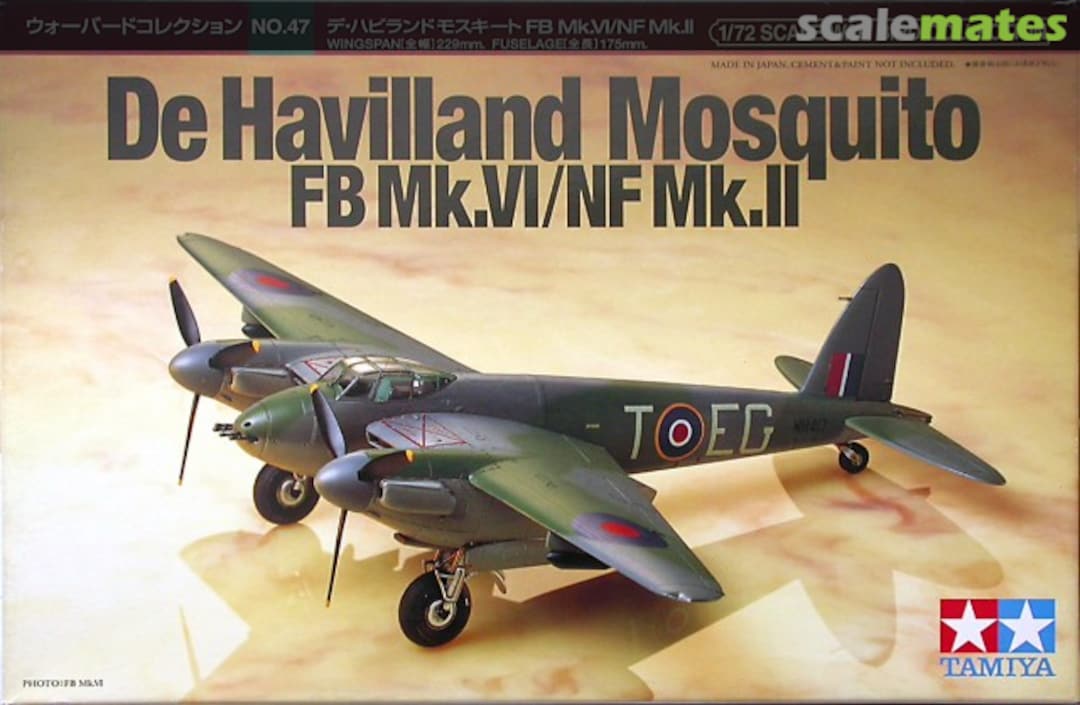 Tamiya - 60747 - 1/72 De Havilland Mosquito FB Mk.VI/NF Mk.II – Stone ...