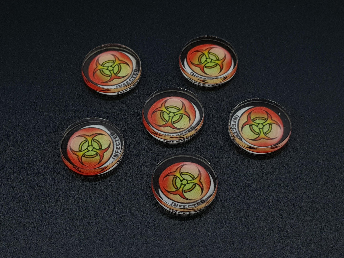 Infinity: Accessories - Infinity Tokens "Infected" (6) – Stone Monkey