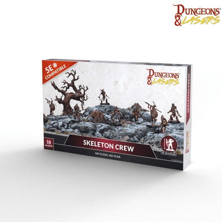 Dungeons & Lasers - Miniatures - Skeleton Crew – Stone Monkey