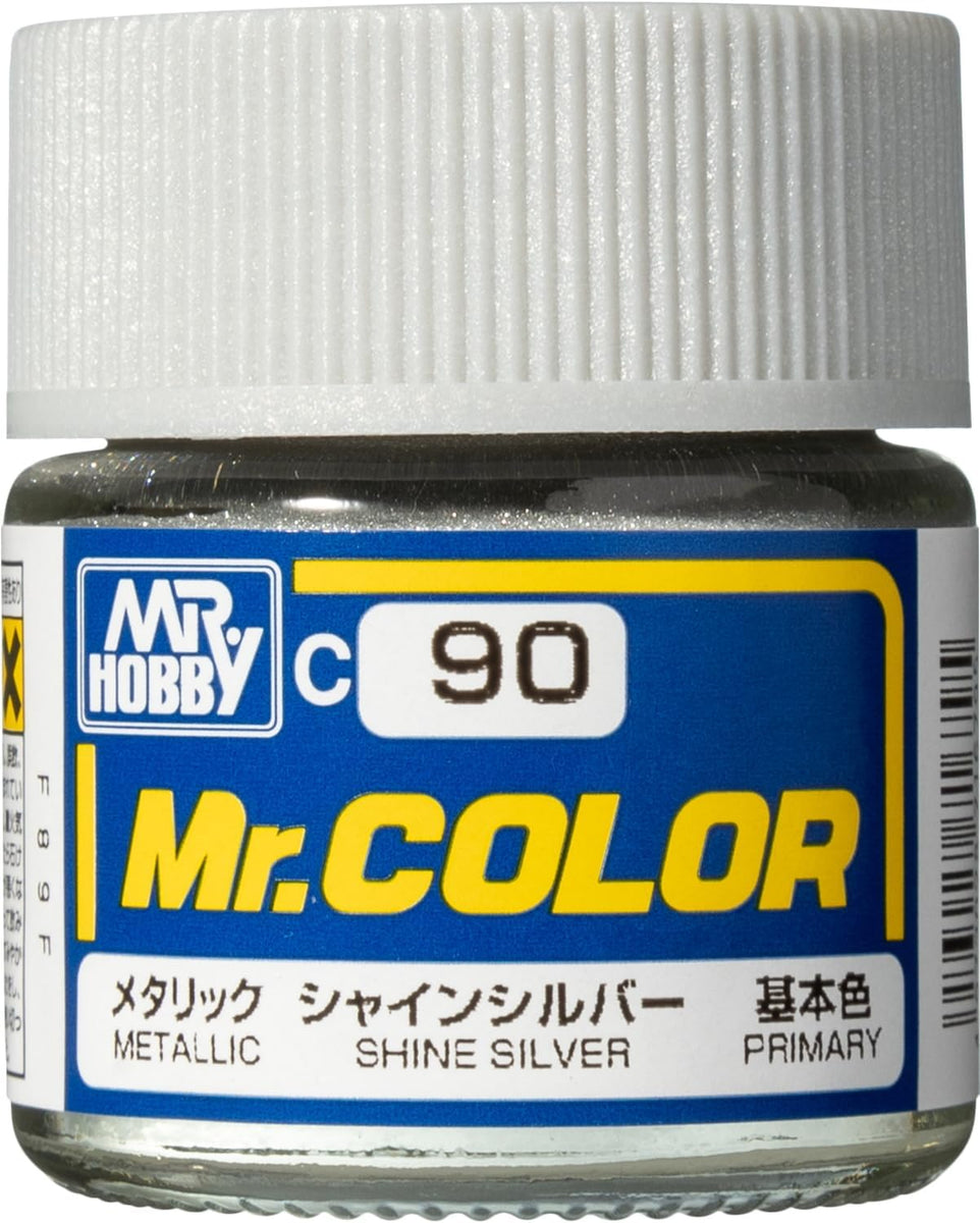 Mr Hobby - C90 - Mr Color Shine Silver Metallic - 10ml – Stone Monkey