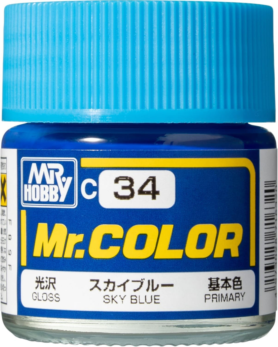 Mr Hobby - C34 - Mr Color Sky Blue Gloss - 10ml – Stone Monkey
