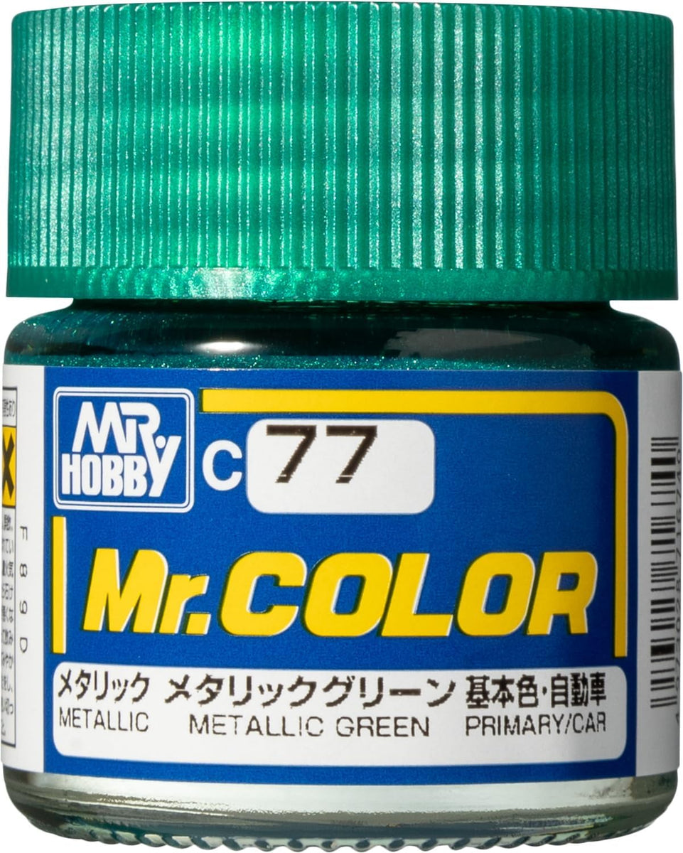 Mr Hobby - C77 - Mr Color Metallic Green Metallic - 10ml – Stone Monkey
