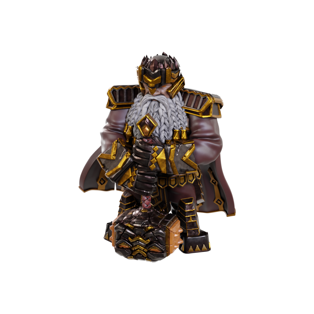 Pathfinder Deep Cuts: Male Dwarf Champion High-Level – Stone Monkey