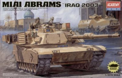 Academy 1/35 M1A1 Abrams "Iraq 2003" Plastic Model Kit *Aus Decals* [1 ...