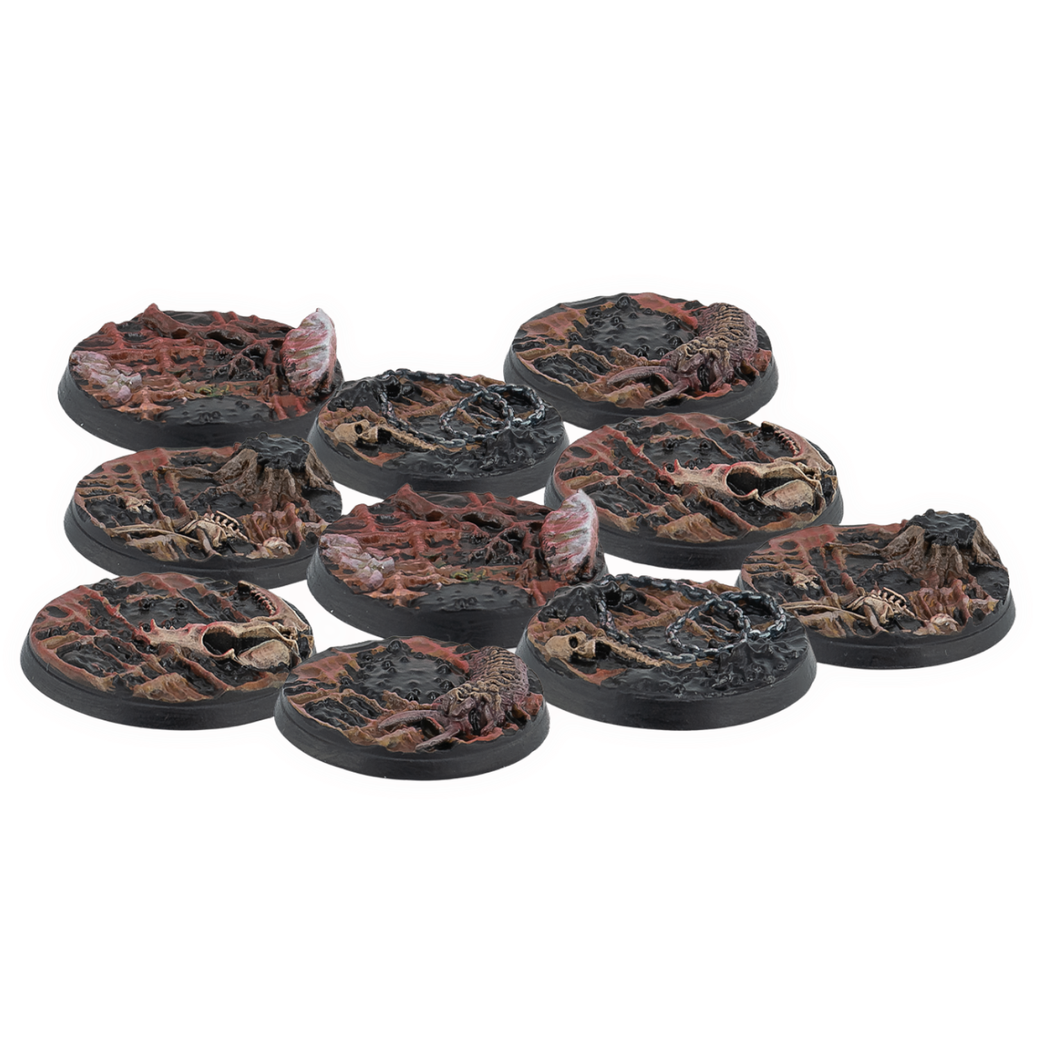 Warcrow - Bases: 30mm Scions of Yaldabaoth Scenery Bases, Alpha Series ...