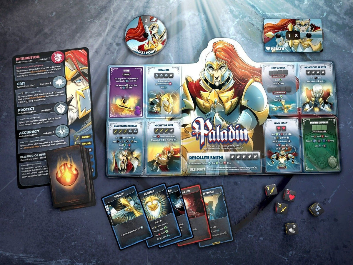 Dice Throne Season 1 Rerolled Monk v Paladin Box 2 – Stone Monkey