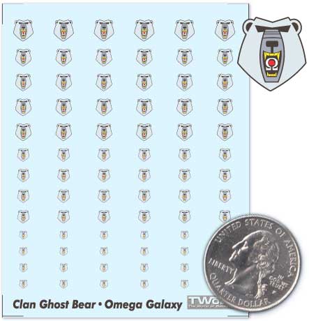 Battletech - Decals - Clan - Ghost Bear - Omega Galaxy – Stone Monkey