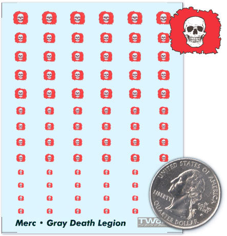 Battletech - Decals - Mercenary - Grey Death Legion – Stone Monkey