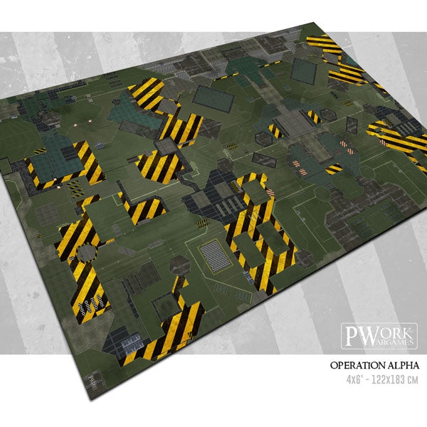 PWork - Operation Alpha - Wargames Terrain Mat - 3X4' – Stone Monkey