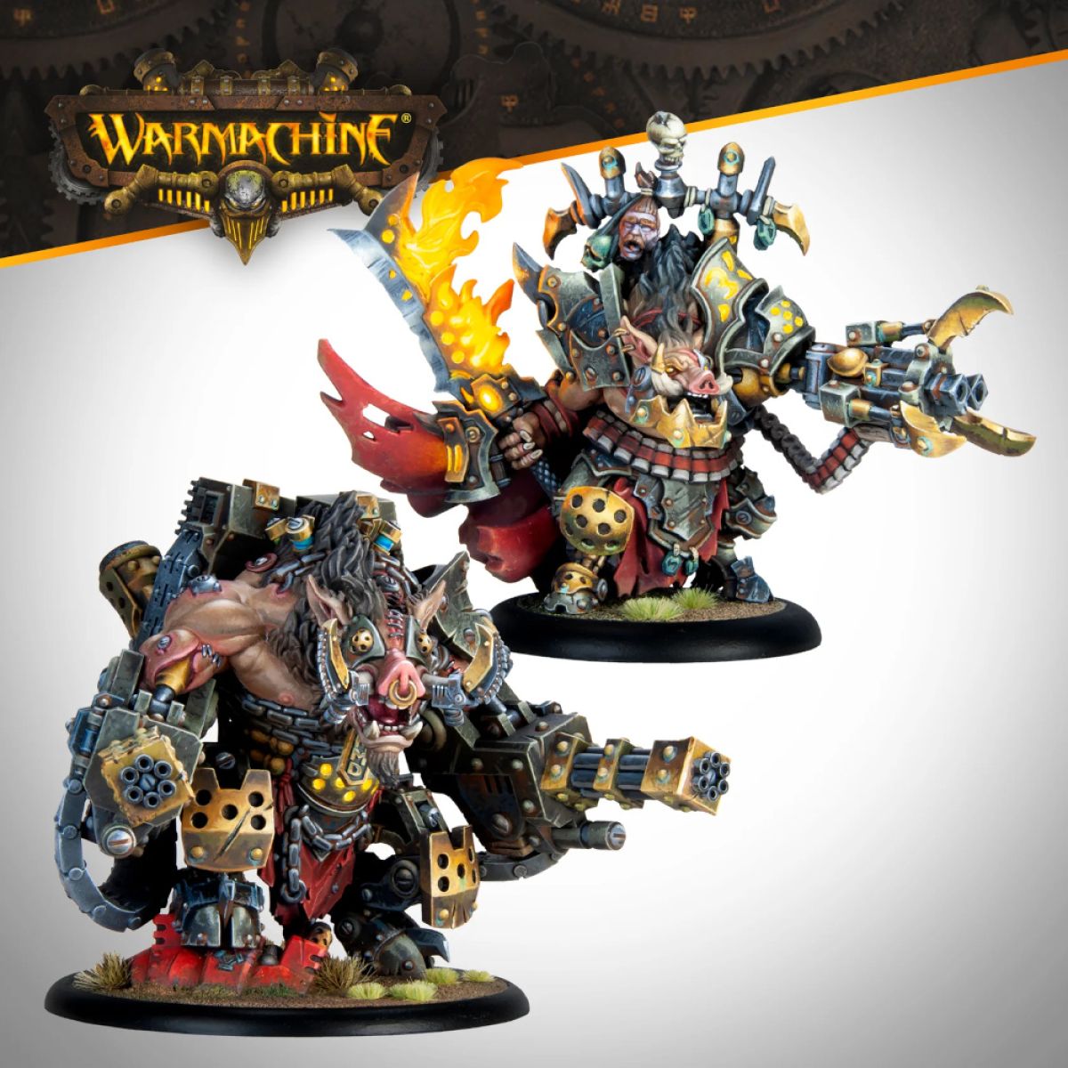 Warmachine: Mercenary - Emperor Carver Ultimus Esquire III & War Boar ...
