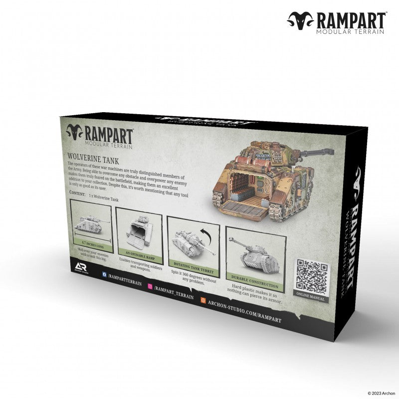 Rampart Modular Terrain - Wolverine Tank – Stone Monkey