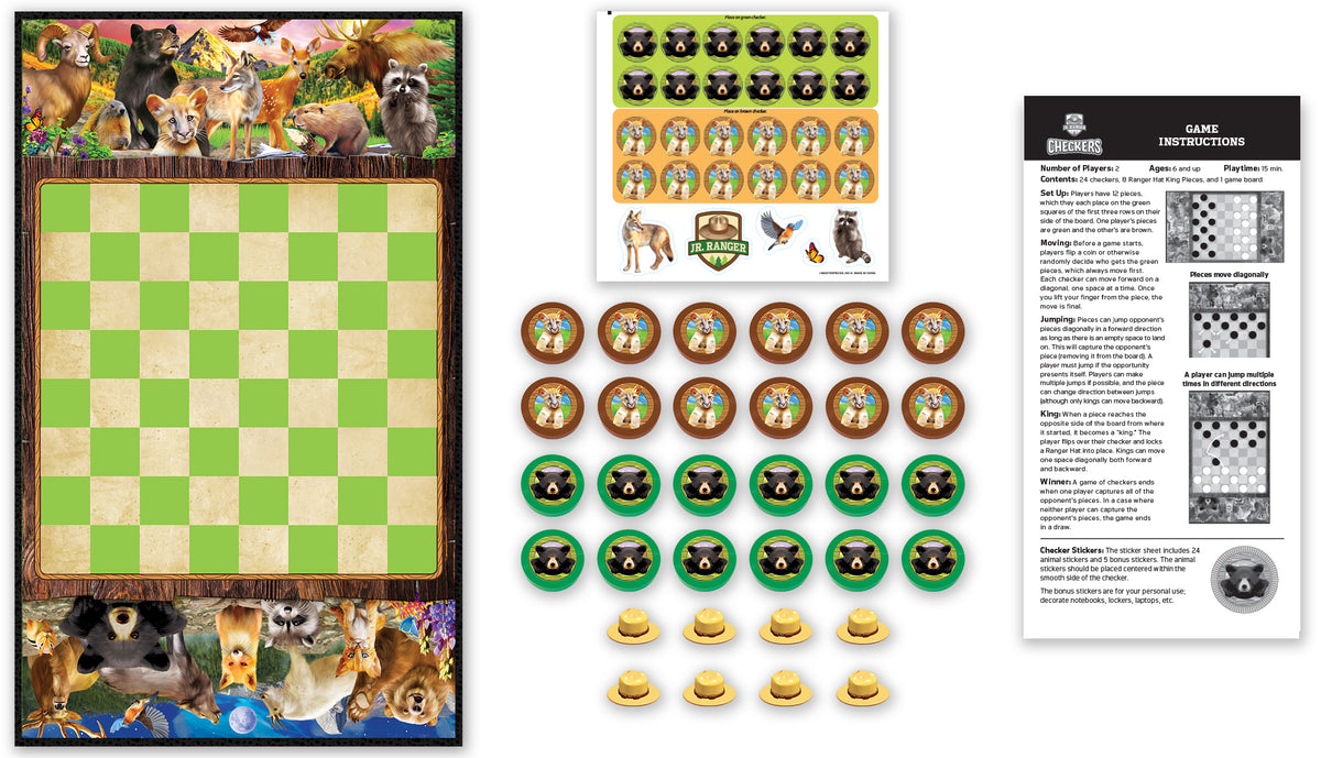 Masterpieces Checkers Jr Ranger National Parks – Stone Monkey