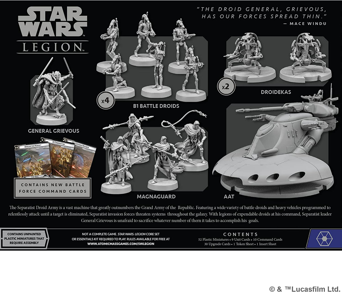 Star Wars Legion Separatist Invasion Force Starter Set – Stone Monkey