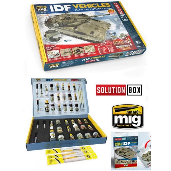 Ammo by MIG Solution Box - IDF Vehicles Colours and Weathering System ...