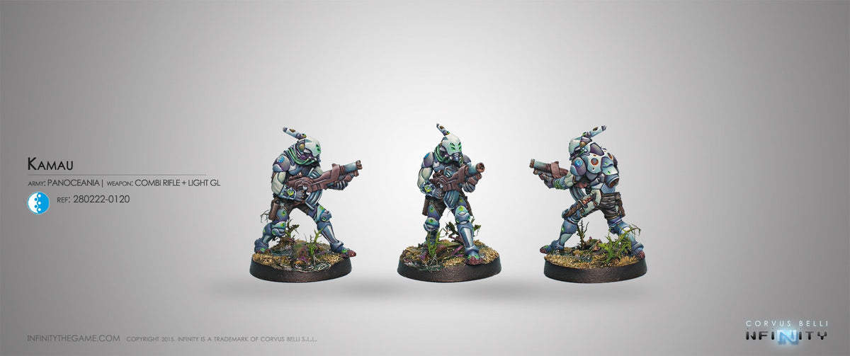 Infinity: PanOceania - Kamau (Combi Rifle & Light GL) – Stone Monkey