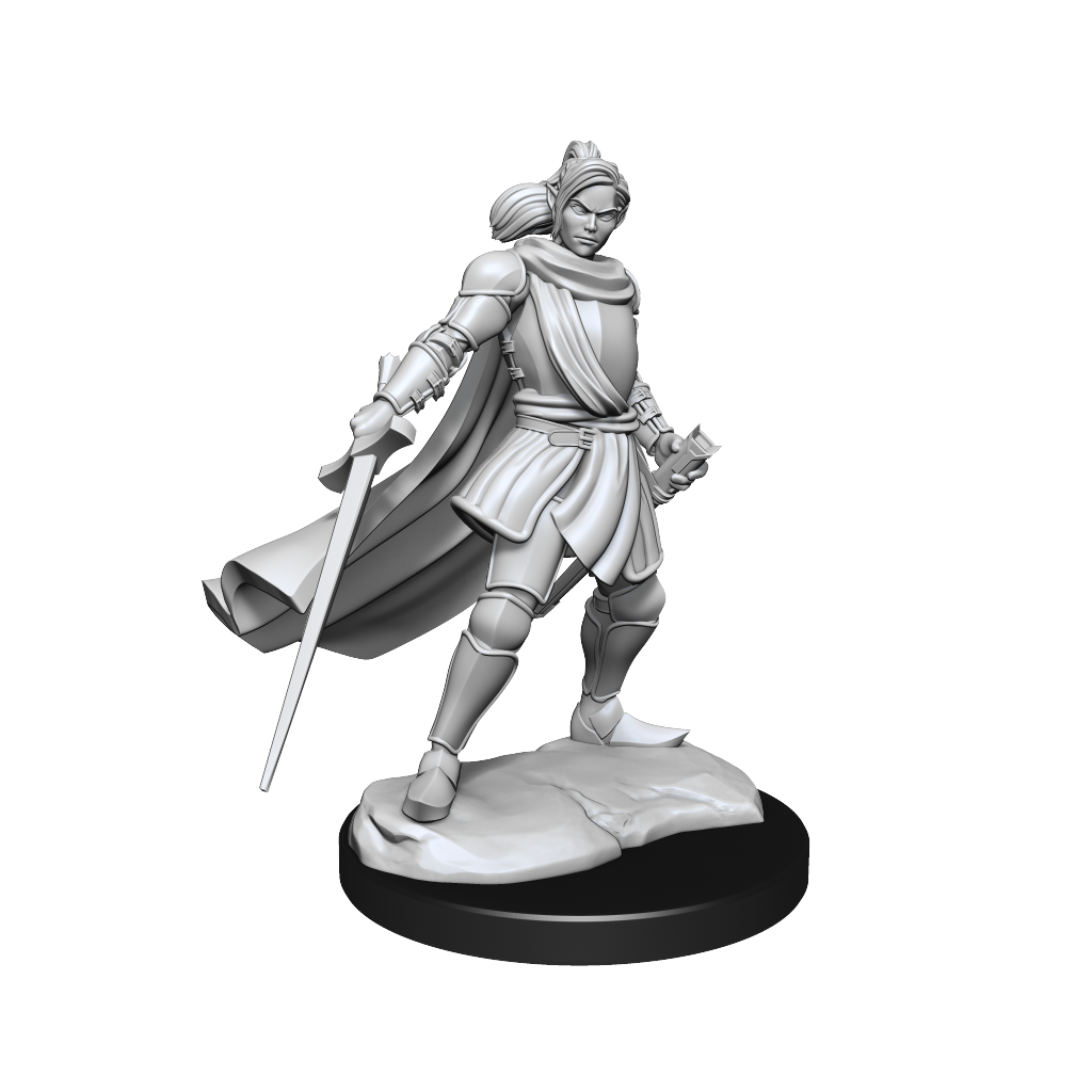 Critical Role Unpainted Miniatures Half-Elf Paladin Xhorhas Female ...